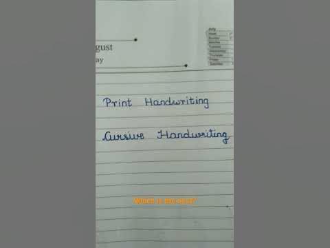 Print handwriting vs Cursive handwriting | Which is the best?🤔# ...