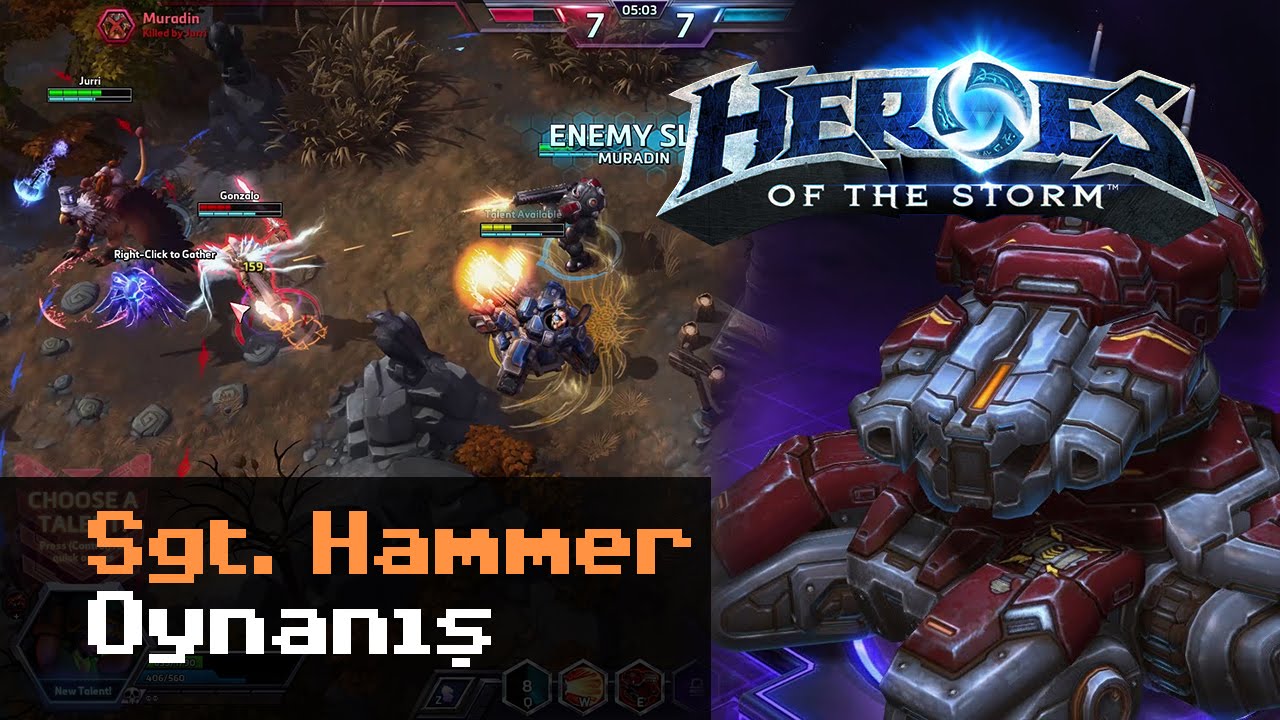 Heroes of The Storm - Sgt. Hammer Oynanış - YouTube