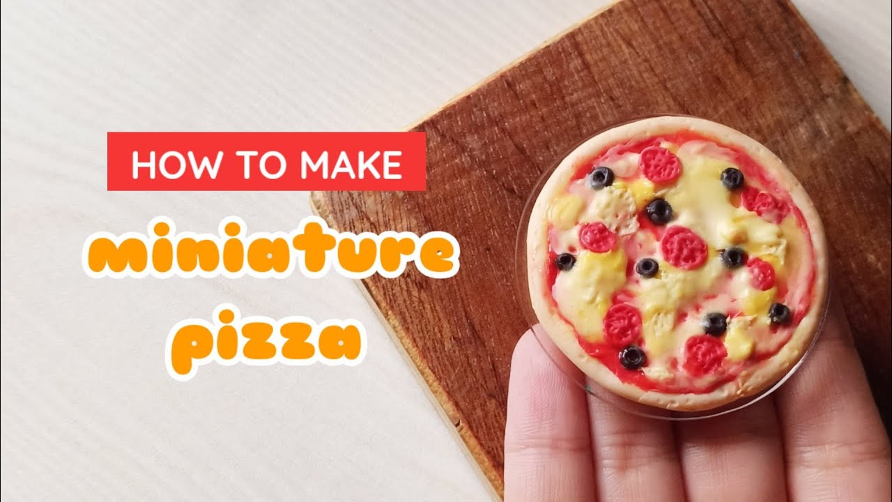 Miniature Pizza | Air Dry Clay Tutorial - YouTube