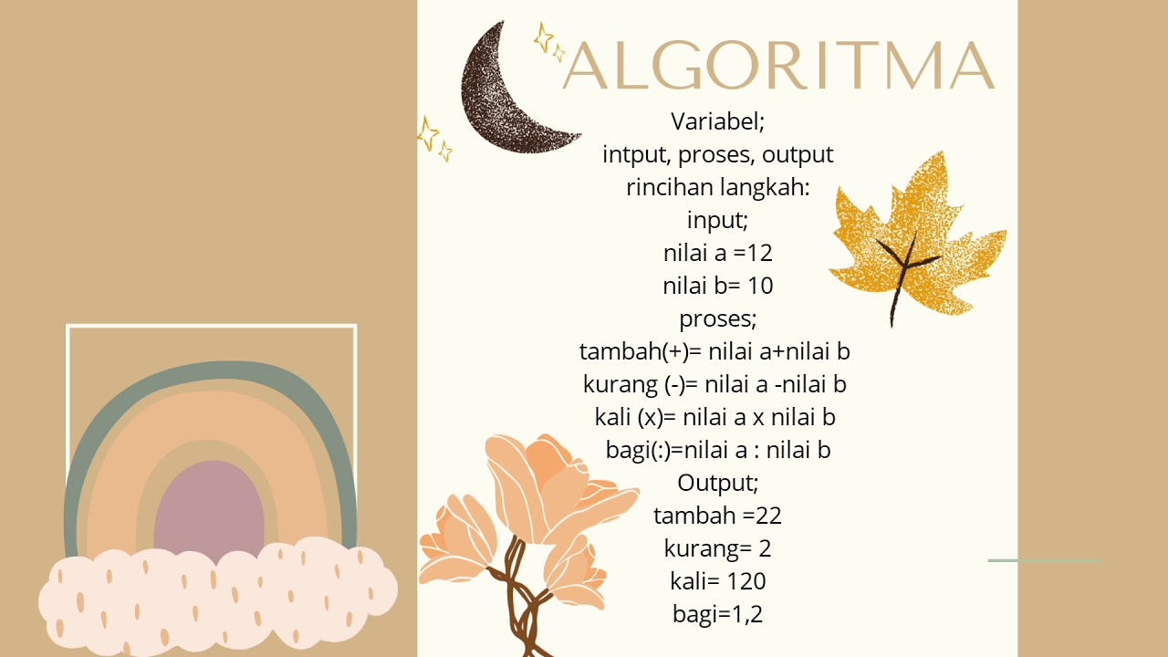 penggunaan operator aritmatika dalam bentuk algoritma, pseucode,dan ...