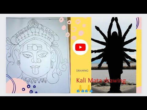 || Kali Mata drawing 🙏🙏🙏|| Twin vlogs art|| - YouTube