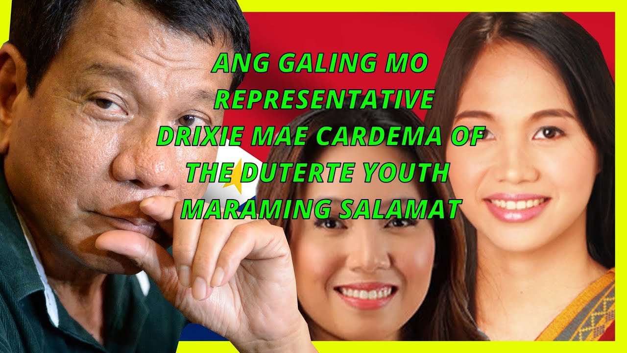 CONGRESSWOMAN CARDEMA NANINDIGAN PARA KAY PRRD! - YouTube