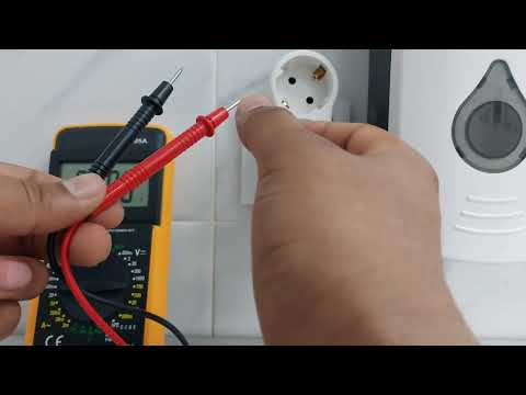 Rozetkadagi elektrni multimeter bilan tekshirish. Розеткадаги электрни мультиметр билан текшириш.