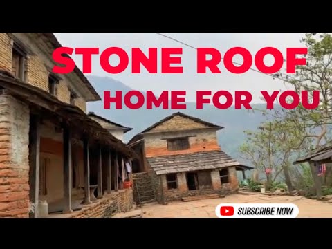 Stone roof traditional houses in Nepal #history #nepal #pokhara - YouTube