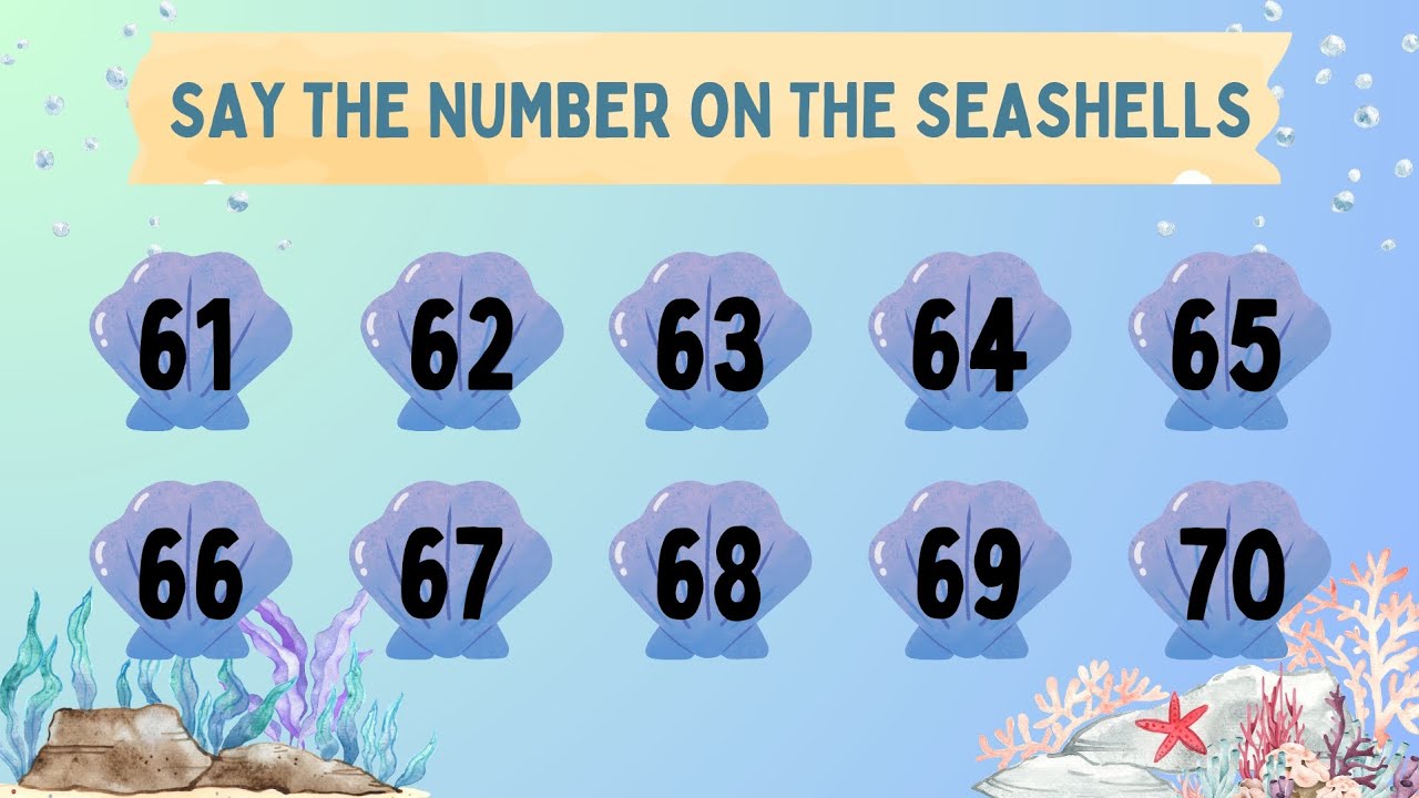 Learning Number 61 to 70 is Fun with Counting Companion - YouTube