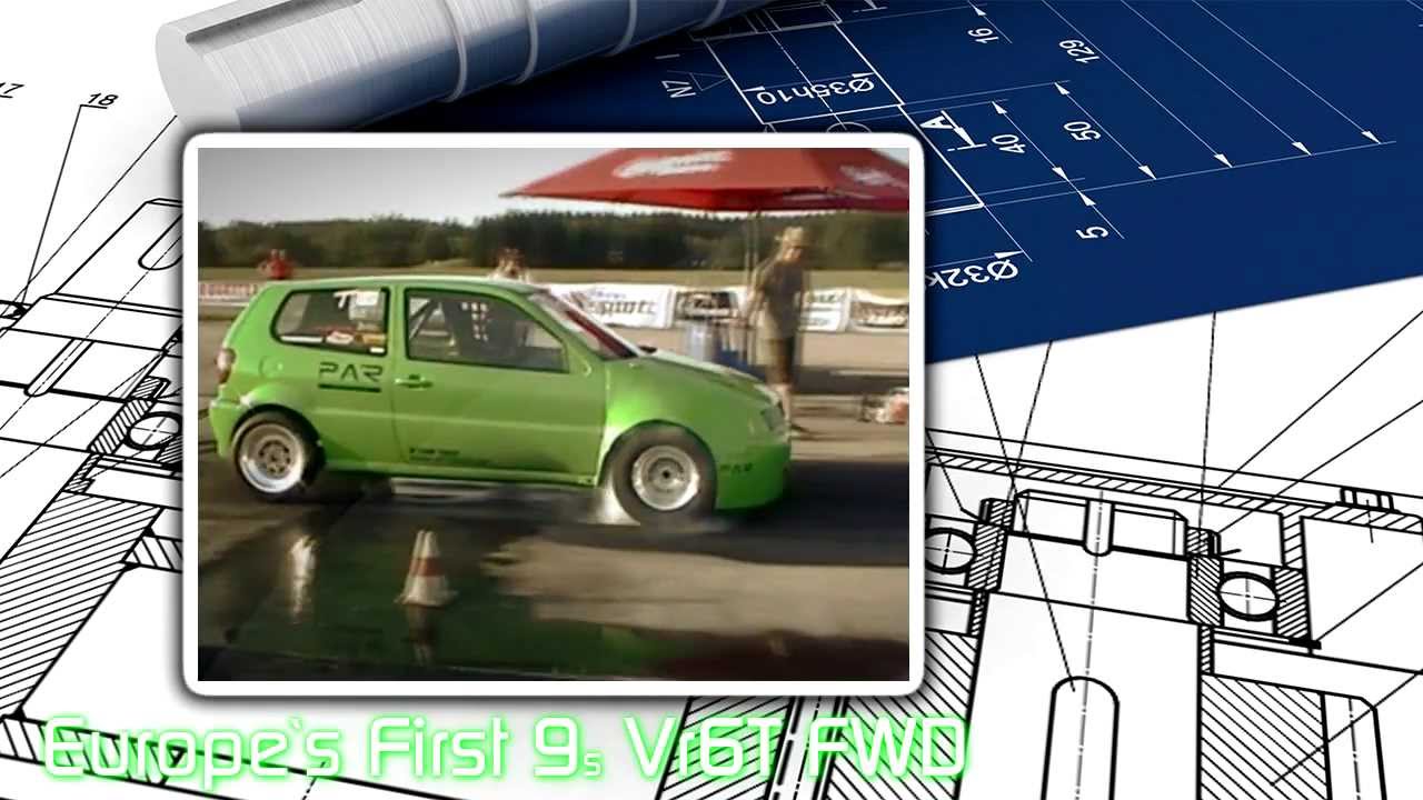 Europe`s First 9s VW Polo VR6 Turbo Front WD Antrieb - YouTube