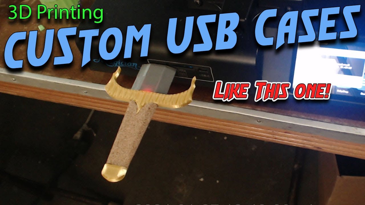 Custom 3d Printed USB drive Cases/Housing! - YouTube