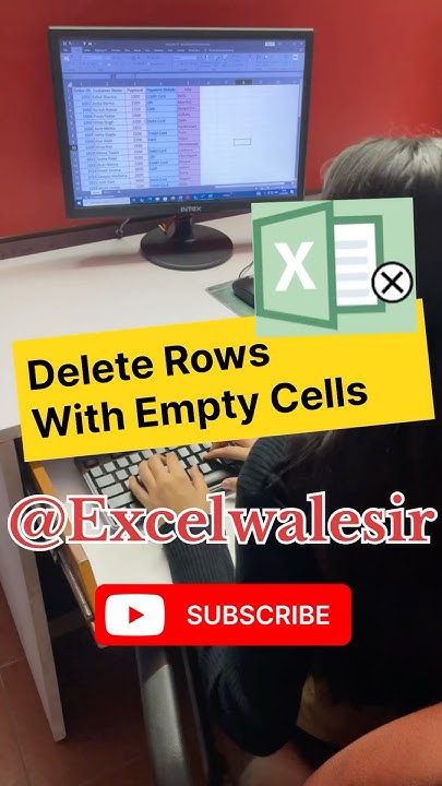 Delete Rows with Empty Cells in Excel #excelwalesir #exceltricks #corporate #training #exceltips ...