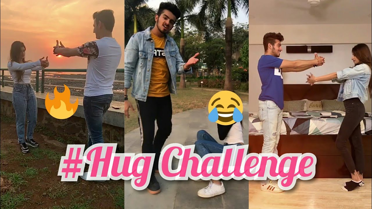 Hug Challenge funny moment l Tiktok musically l funny videos l Creative ...