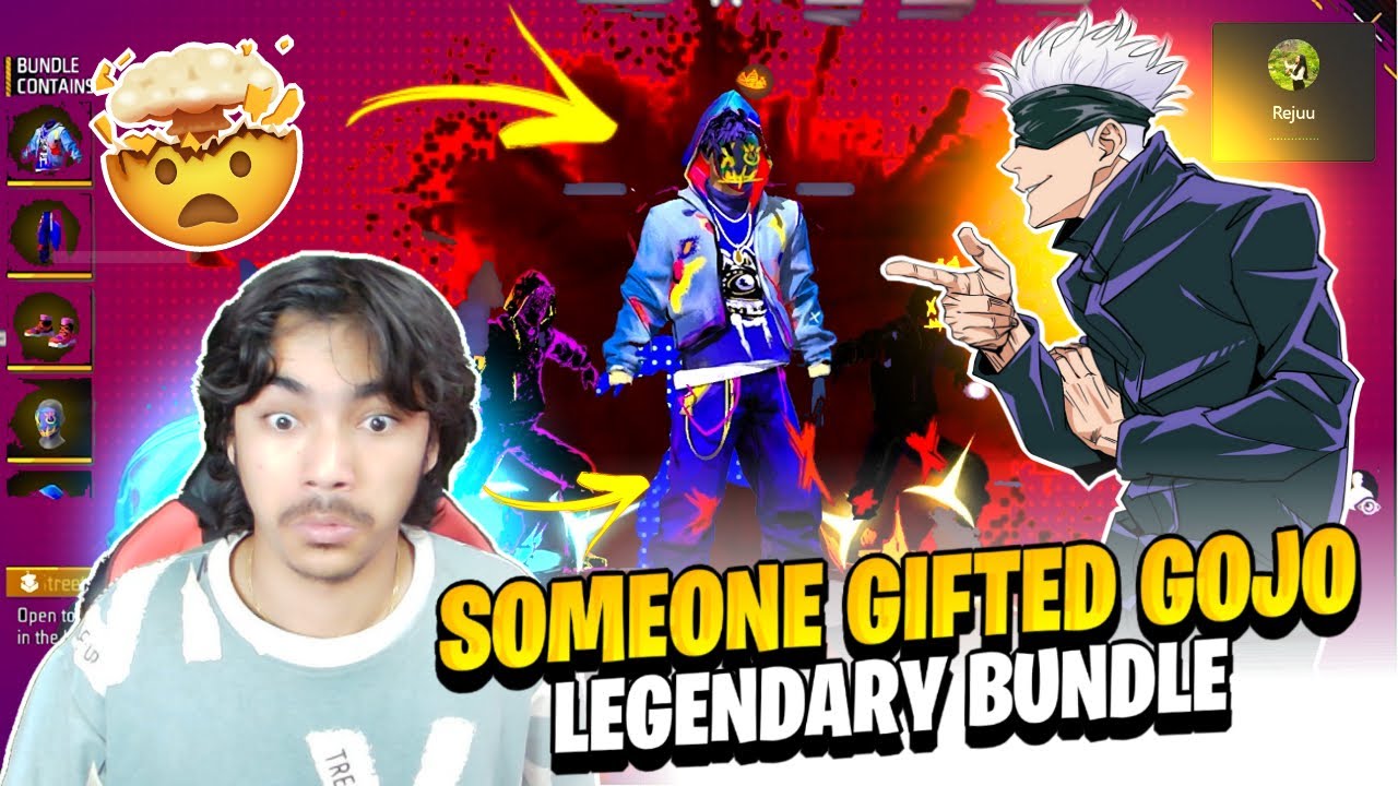 Someone Gifted Legendary Bundle , Gun skin, bike skin to Gojo😱 solo ...