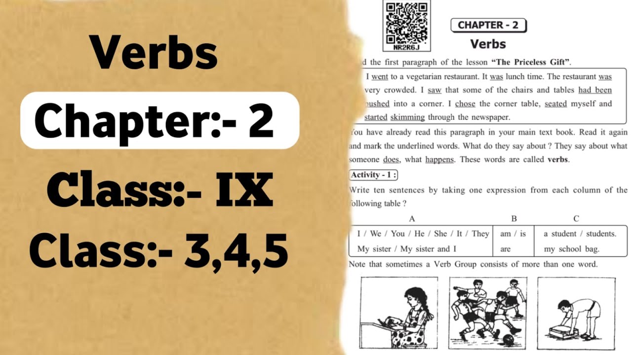 9th class verbs activity- 3,4,5 chapter 2 class 9 English grammar odia ...