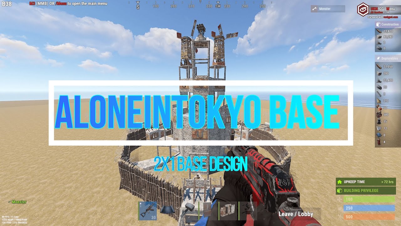 ALONEINTOKYO 2X1 BASE DESIGN | Solo/Duo/Trio - 2022 Rust Base Tutorial ...