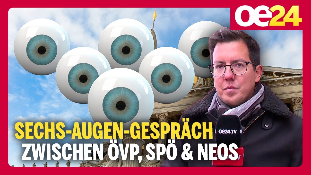 Sondierung: Sechs-Augen-Gespräch zwischen ÖVP, SPÖ & NEOS - YouTube