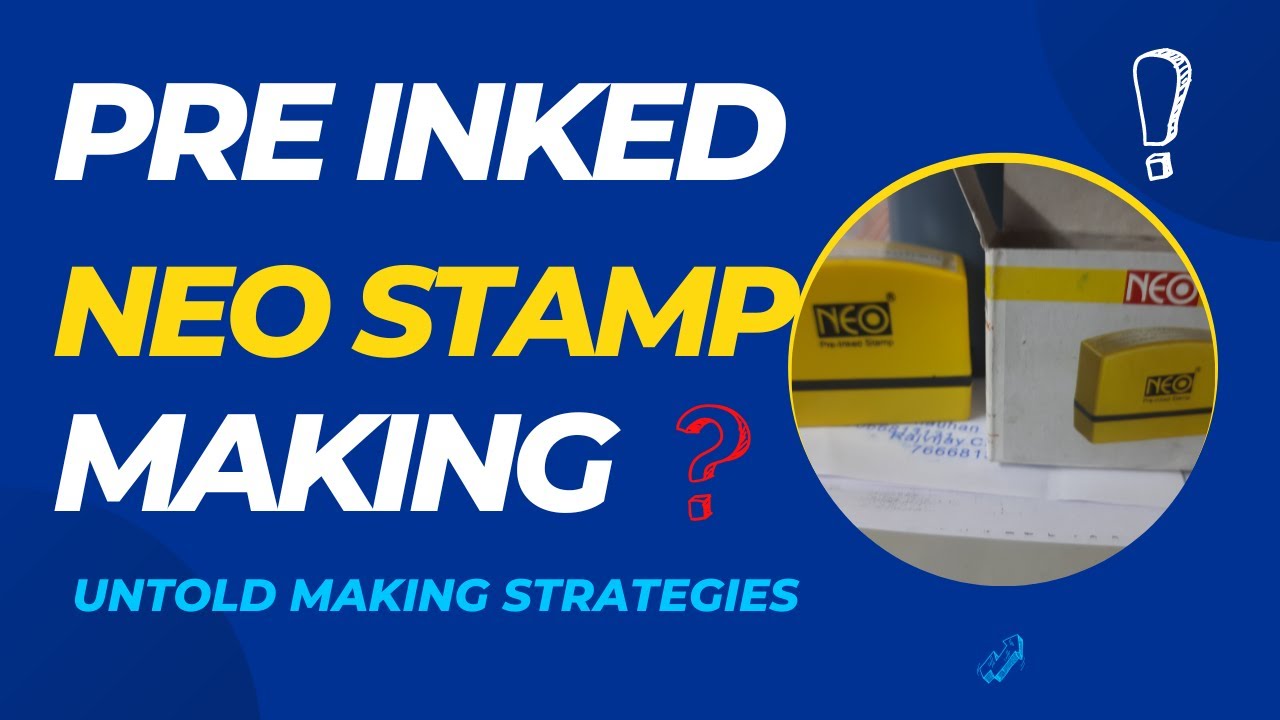 How to Make Pre Ink Stamp, Neo Pre inked Stamp Making best Quality ...
