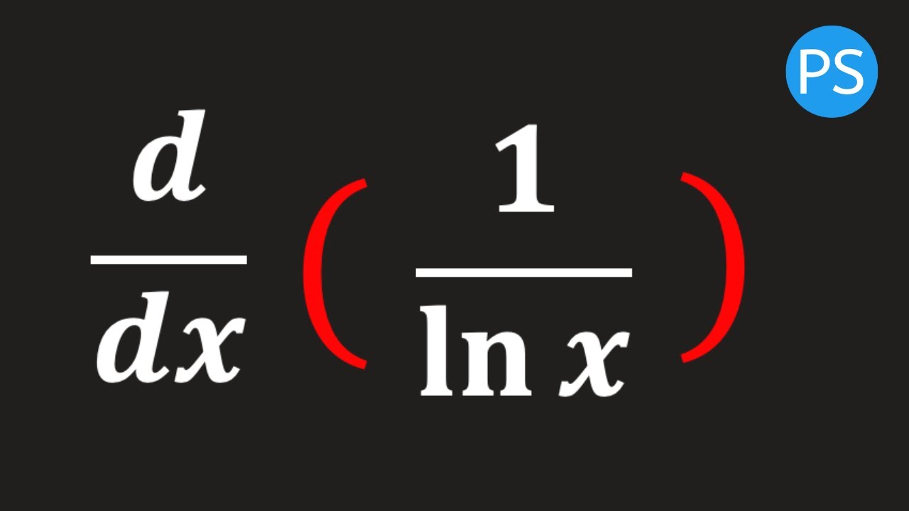 Derivative of 1/lnx || Differentiation of 1/lnx - YouTube
