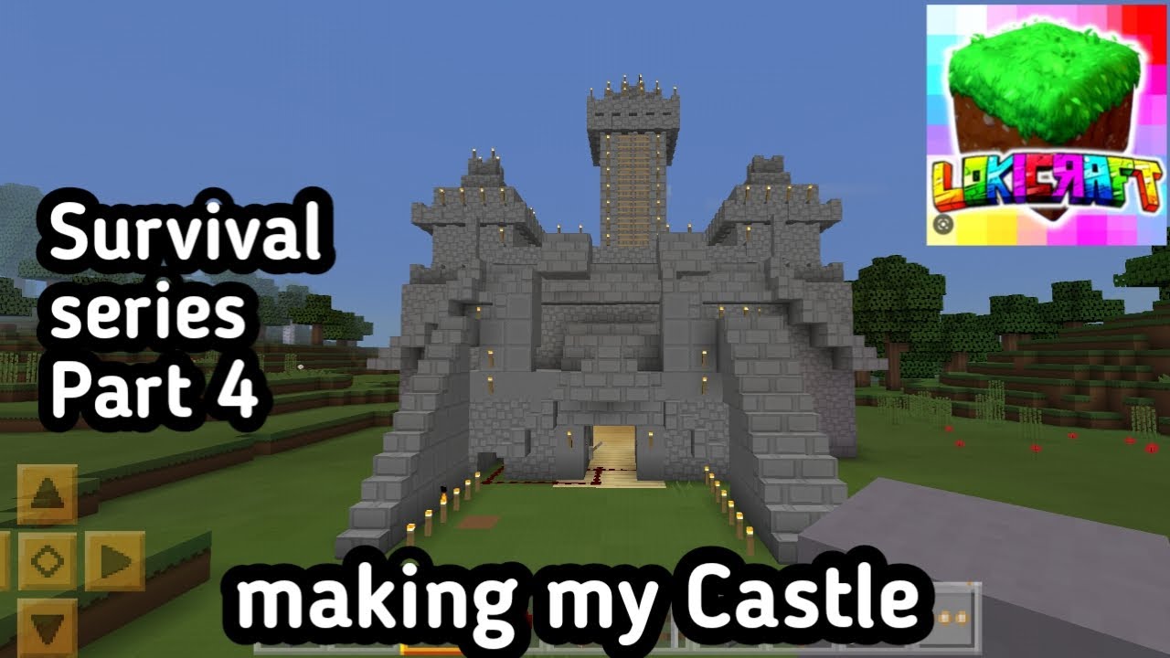 making my Castle Survival series Part 4 Lokicraft #minecraft #lokicraft ...