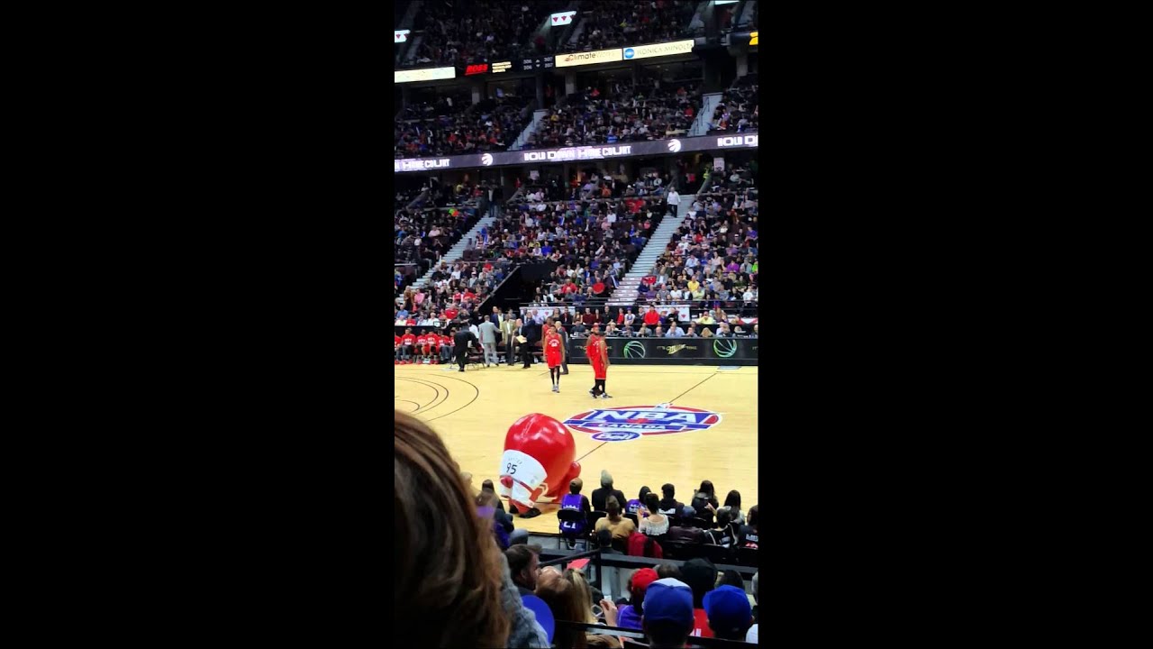 Cool raptors mascot! - YouTube