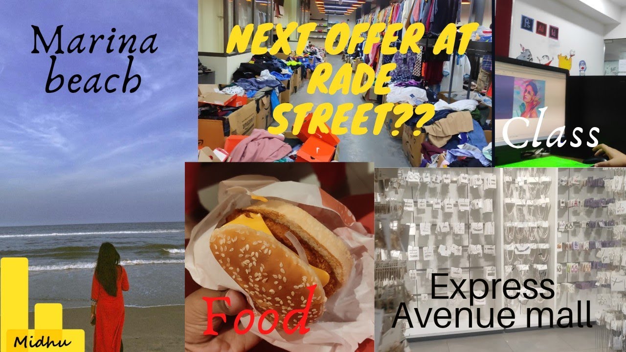 Next offer at rade street??😱|express Avenue mall vlog😍|Marina beach🥰 ...