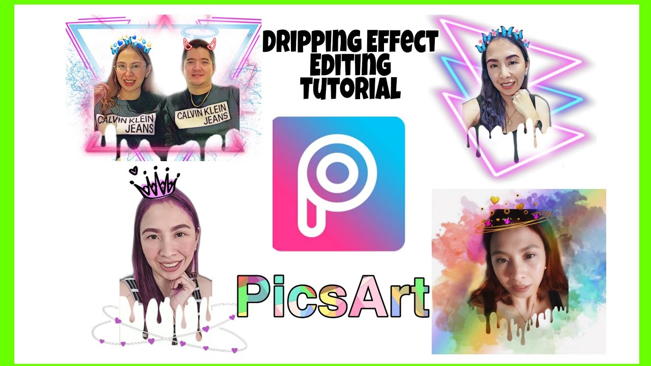 How to edit Dripping Effect on PicsArt, Easy Tutorial by Grace Robles - YouTube