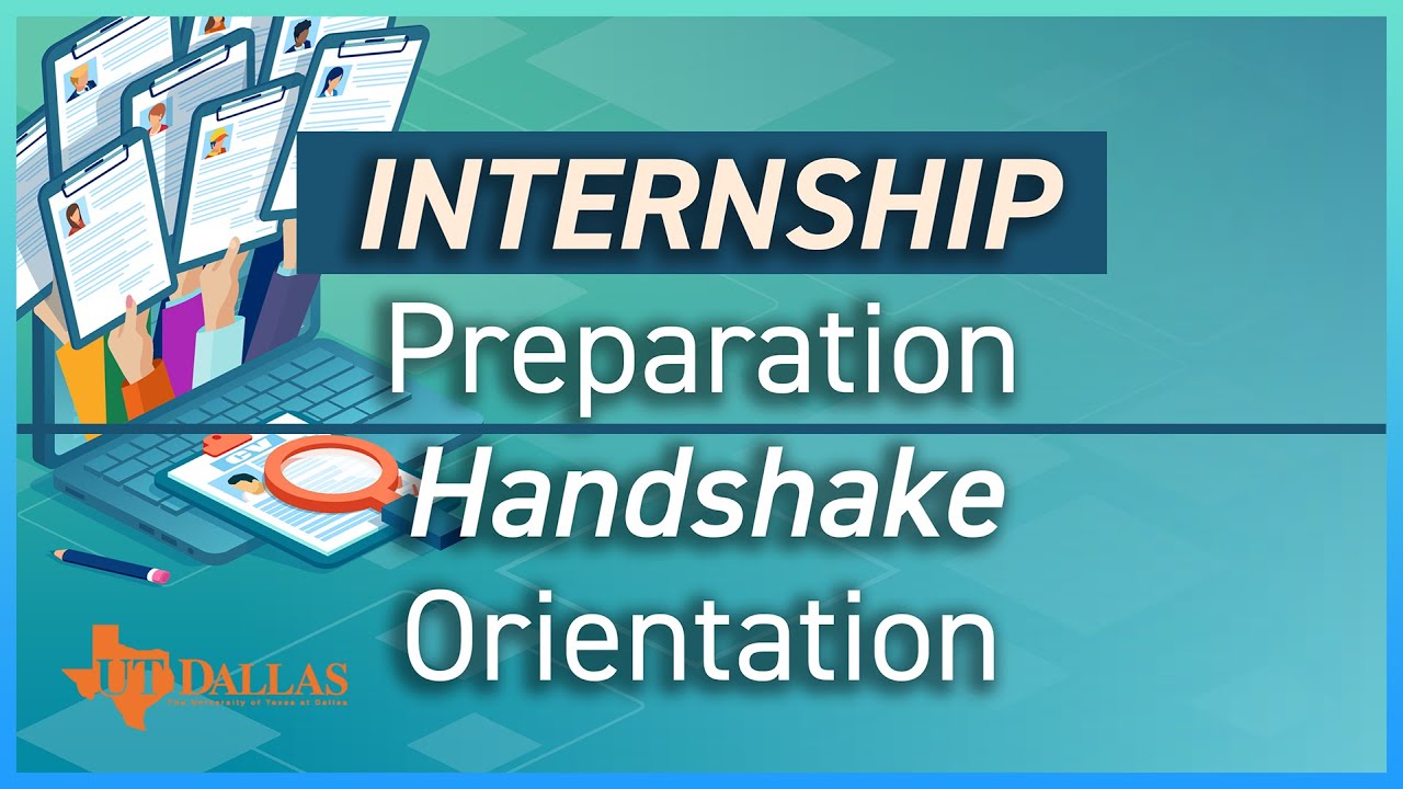 Internship Preparation and Handshake Orientation - YouTube