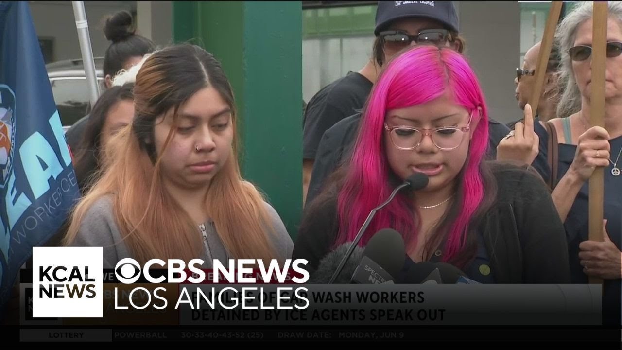 Families of car wash workers detained by ICE speak out - YouTube