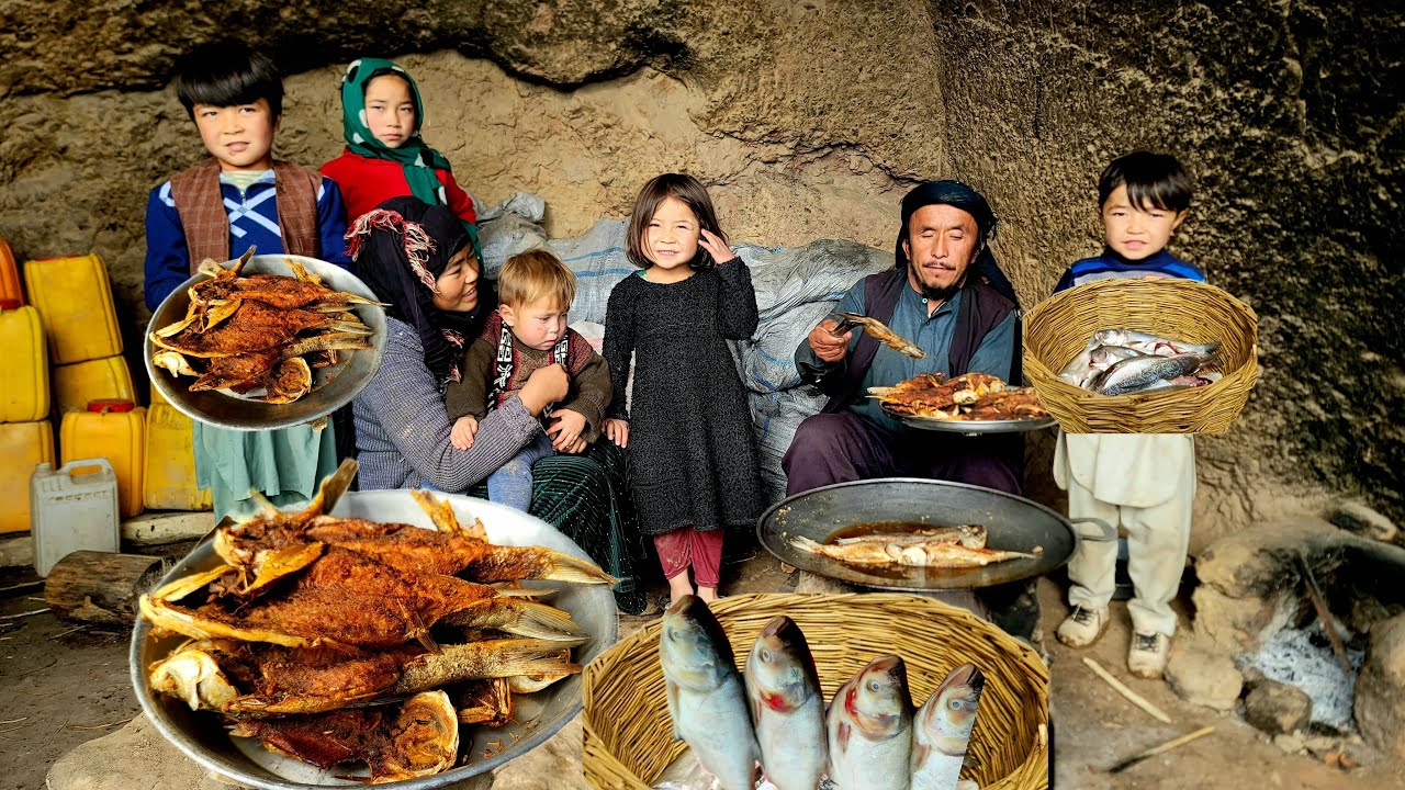 Afghan Cave Life: Family’s Unique Way of Cooking & Living with Fresh ...