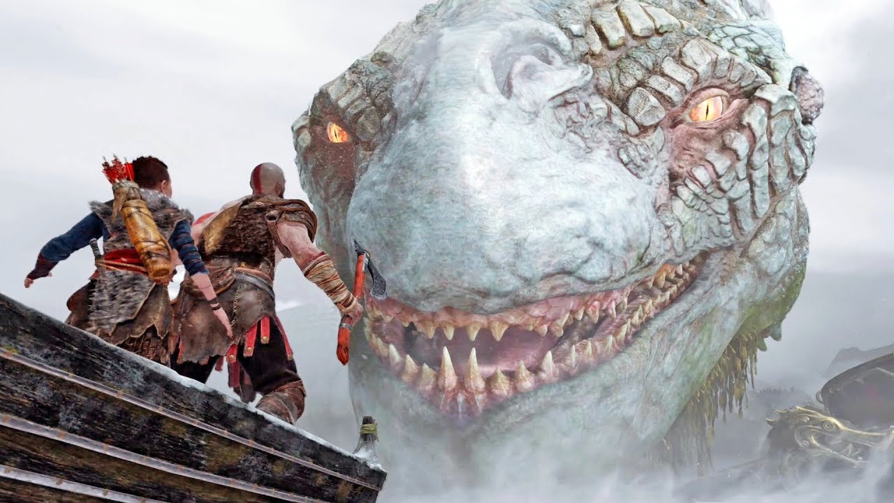 God of War 4 #05: A Serpente do Mundo - Jörmungandr - YouTube
