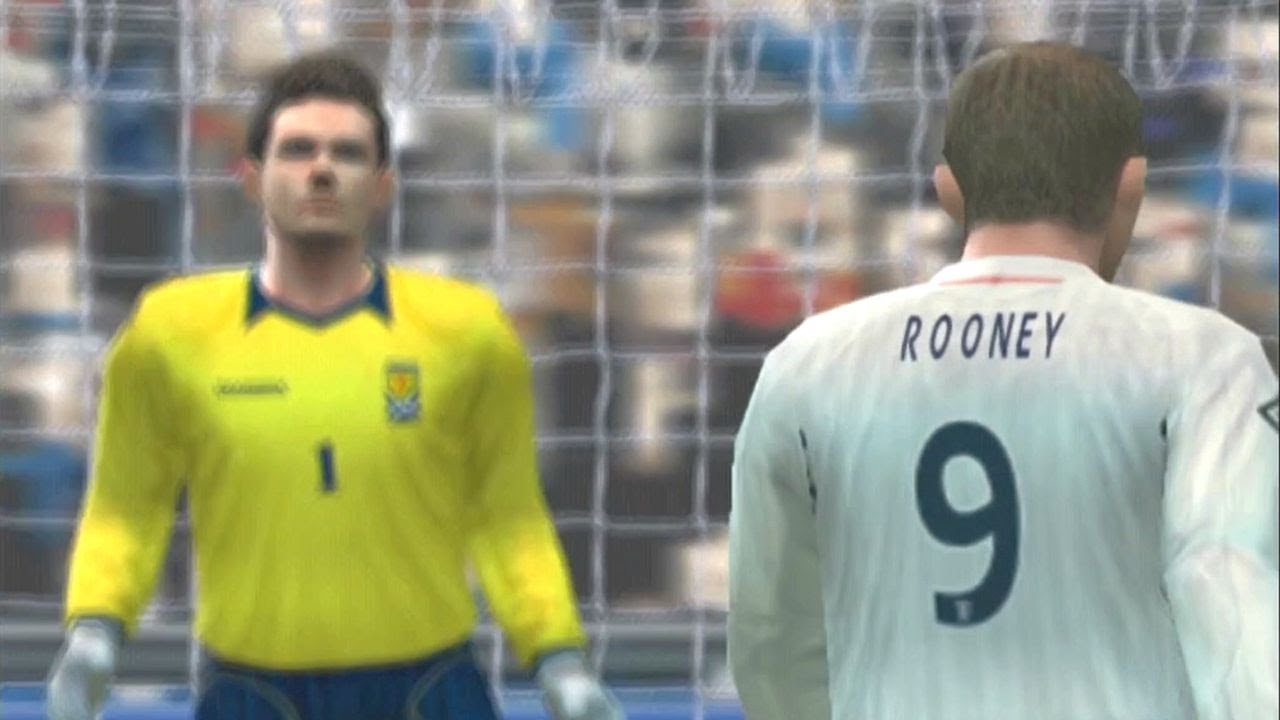 Scotland vs England Penalty Shootout | Pro Evolution Soccer 2009 (PS2 ...