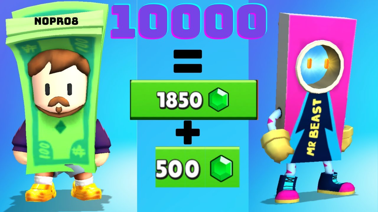 STUMBLE GUYS, 10000 GEMS, KRASS FIES, JIMMY CASH PAY TO WIN SPEZIELLES ...