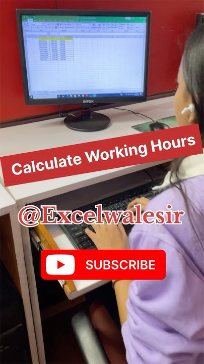 Calculate working Hours in Excel #excelwalesir #exceltips #computertricks #training #corporate # ...
