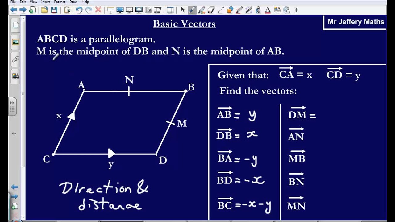 Basic Vectors Edexcel GCSE Maths YouTube basic-vectors-edexcel-gcse-maths-youtube