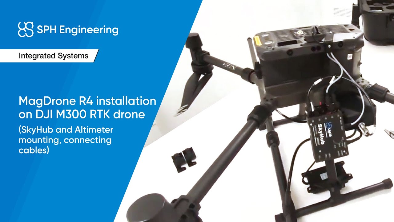 MagDrone R4 installation on DJI M300 RTK drone - YouTube