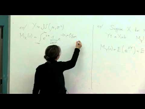 Probability & Random Variables - Week 12 - Lecture 2 - Transforms (Moment Generating Functions ...