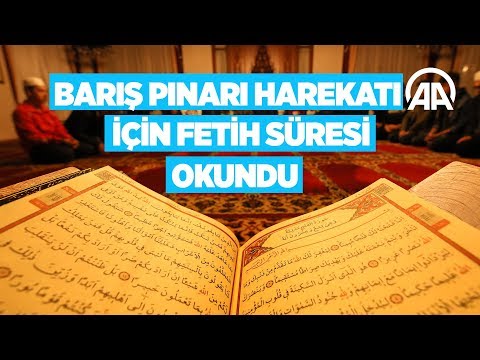 Camilerde Barış Pınarı Harekatı için Fetih Suresi okundu