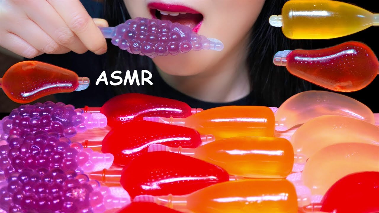 Asmr 놀람주의 틱톡 과일 젤리 챌린지 먹방 Surprise Tiktok Fruit Jelly Juice