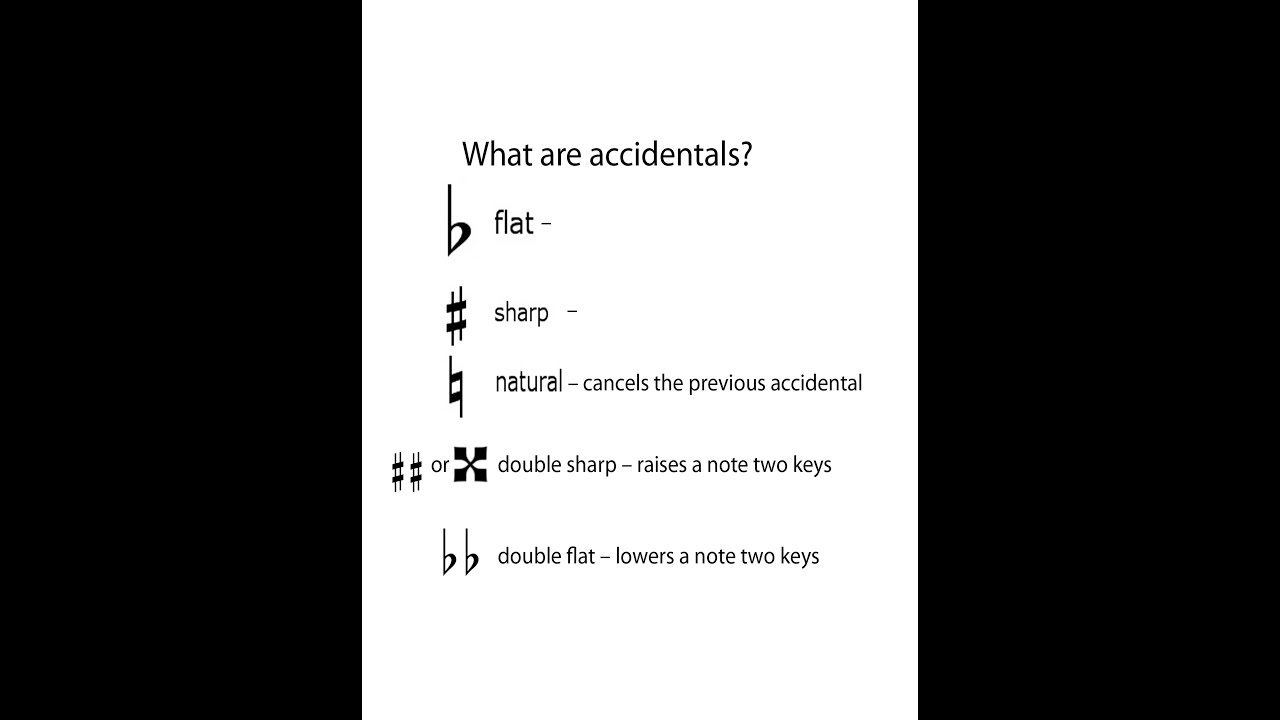 What are accidentals? - YouTube