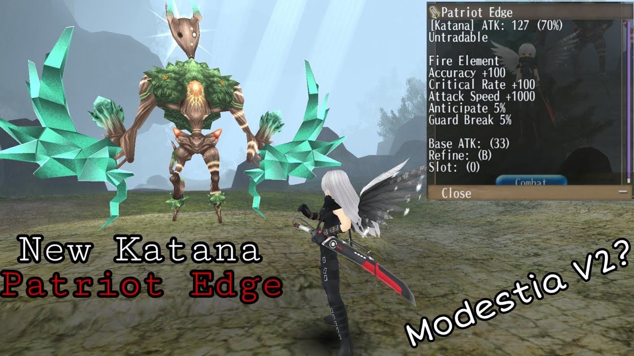 Toram Online - Katana Baru!!! Patriot Edge - YouTube