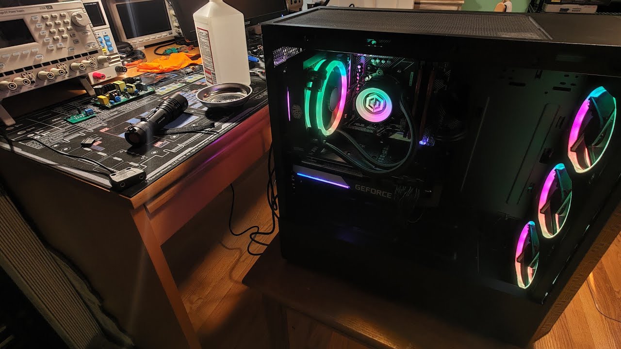 CyberPowerPC gaming prebuilt lookthrough and diagnostic - YouTube