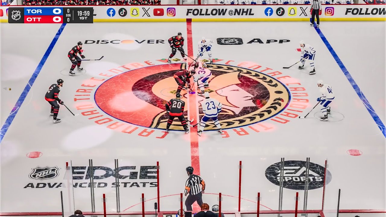 Ottawa Senators vs Toronto Maple Leafs - East Rd 1 Game 4 Stanley Cup ...