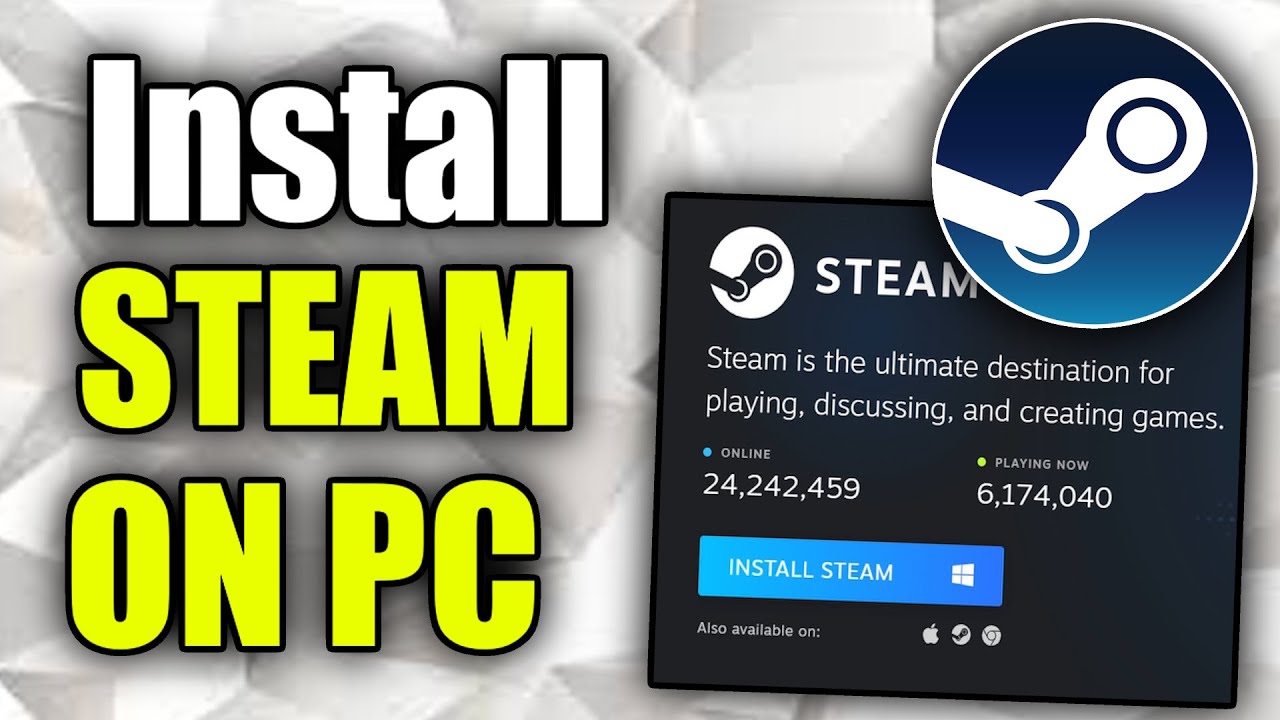 How to Download STEAM on PC to Play Games (Best Method) - YouTube