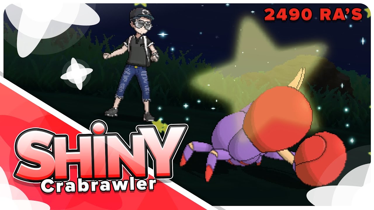 [Live] Shiny Crabrawler 2490 RUN AWAYS in Sun & Moon! - YouTube