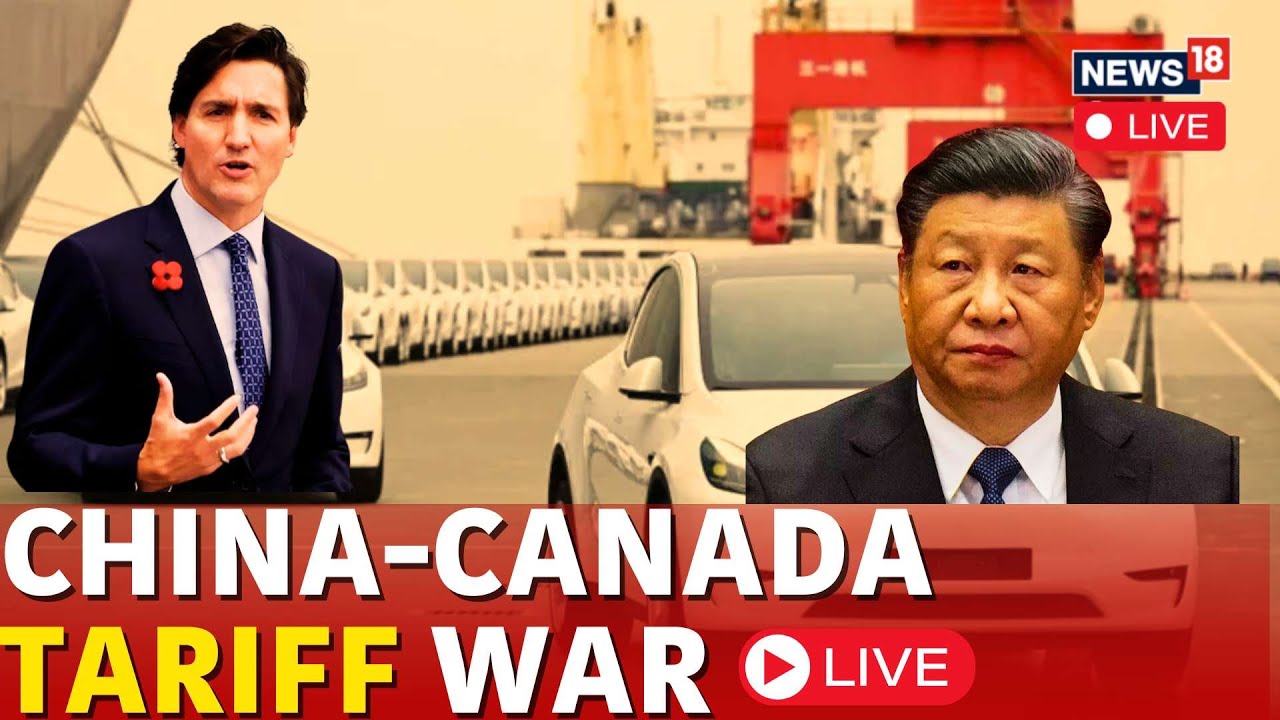 LIVE : Canada Puts 100% Tariff On China-Made Electric Cars | Justin ...