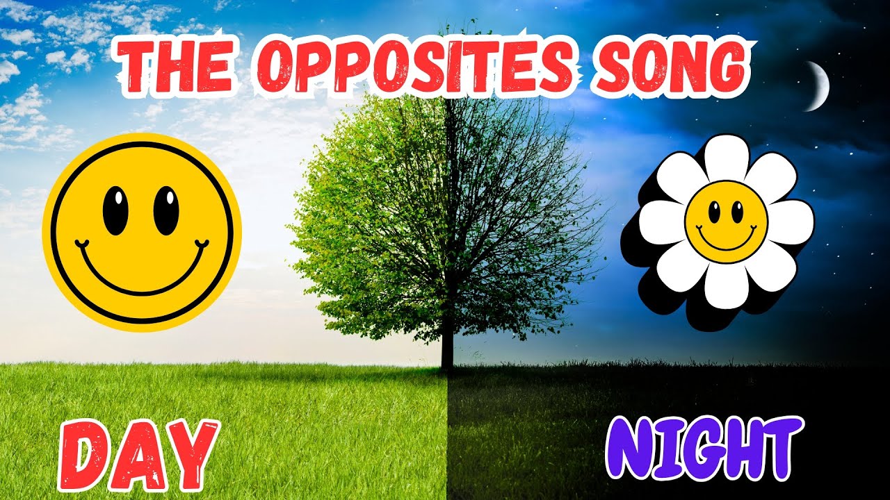 The Opposites Song ~ Antonyms ~ 110 words ~ LEARN ENGLISH VOCABULARY ...