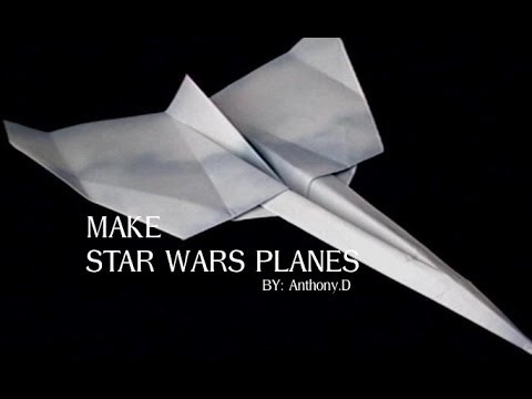 HOW TO MAKE A STAR WARS PLANE / ORIGAMI FLYING VEHICLE R2D2 - YouTube