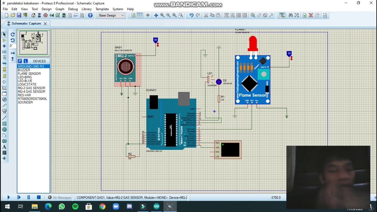 Simulasi Rangkaian Alat Pendeteksi Kebakaran - YouTube