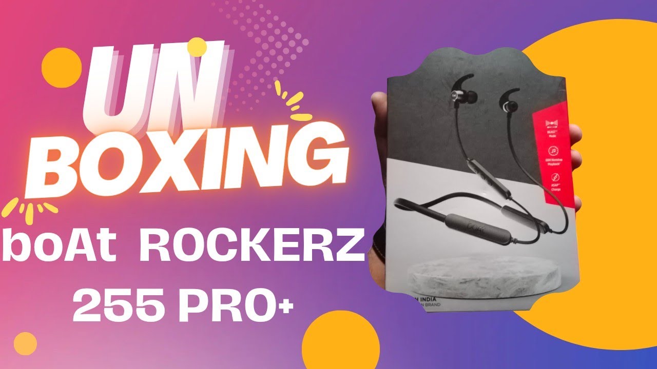 boAt Rockerz 255 pro + Unboxing | boAt Wireless Earphone - YouTube