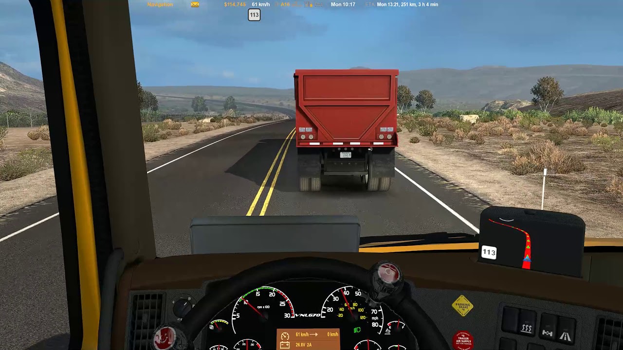 ATS v1.36 job from Winnemucca(NV) to Burns(OR). - YouTube