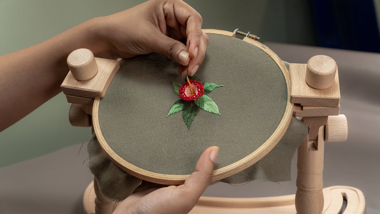 Versatile Embroidery Stand Hoop - Needlework Stand - YouTube