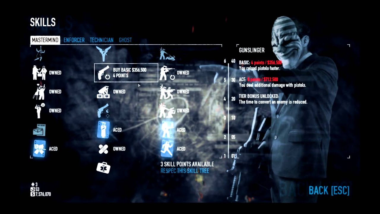 Payday 2 Skill tutorial - YouTube