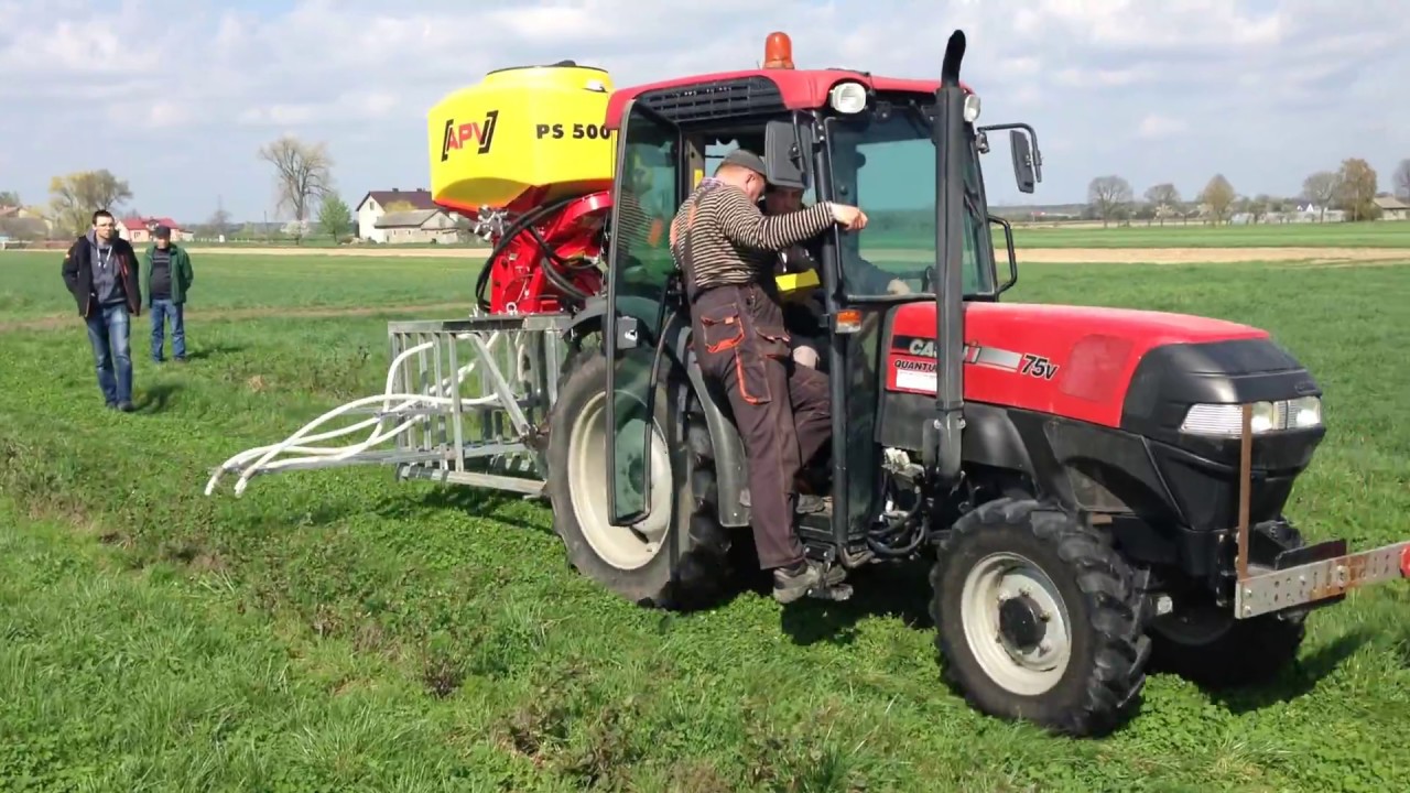 Siewnik nawozowy APV PS 500 M2 D - uruchomienie w Łyszkowicach - YouTube